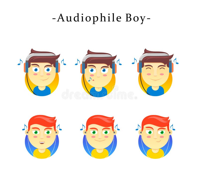 Audiophile Boy Stock Illustrations – 16 Audiophile Boy Stock ...