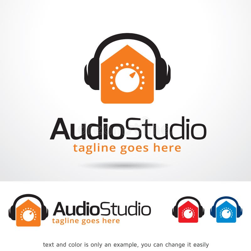 Audiostudio Logo Template Design Vector Vektor Abbildung - Illustration ...