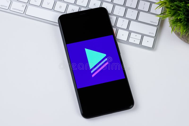 Audioteka App Logo on a Smartphone Screen. Editorial Stock Photo ...