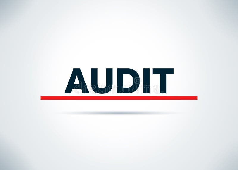 Audit Abstract Flat Background Design Illustration Stock Illustration ...