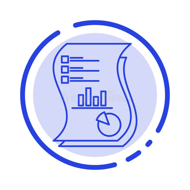 Audit, Analytics, Business, Data, Marketing, Paper, Report Blue Dotted ...