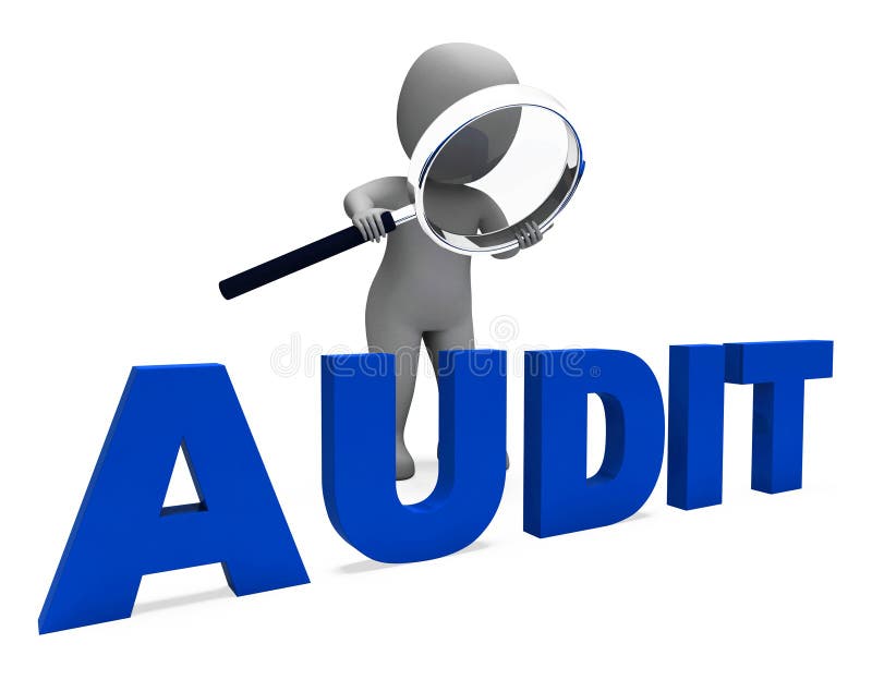 Audit Character Means Validation Auditor Stock Illustration - Illustration of analysis ...