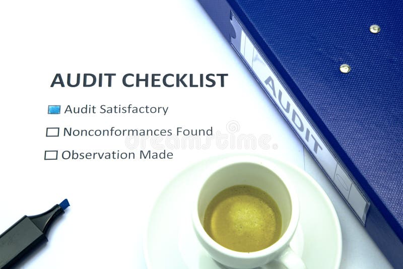 Audit checklist stock image. Image of audit, performance - 33390645