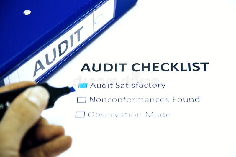 Audit Checklist on Clipboard Stock Photo - Image of education ...