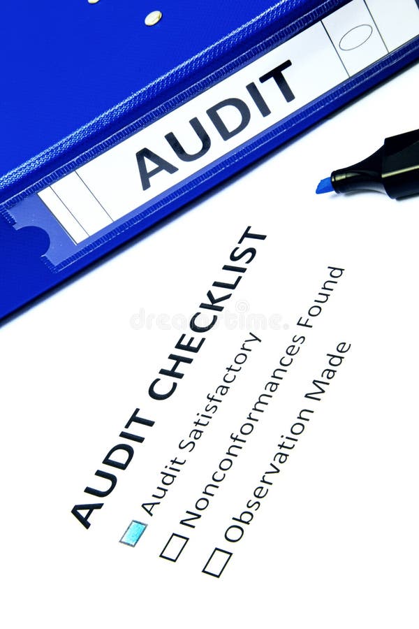 Audit checklist stock image. Image of assess, finance - 43589809