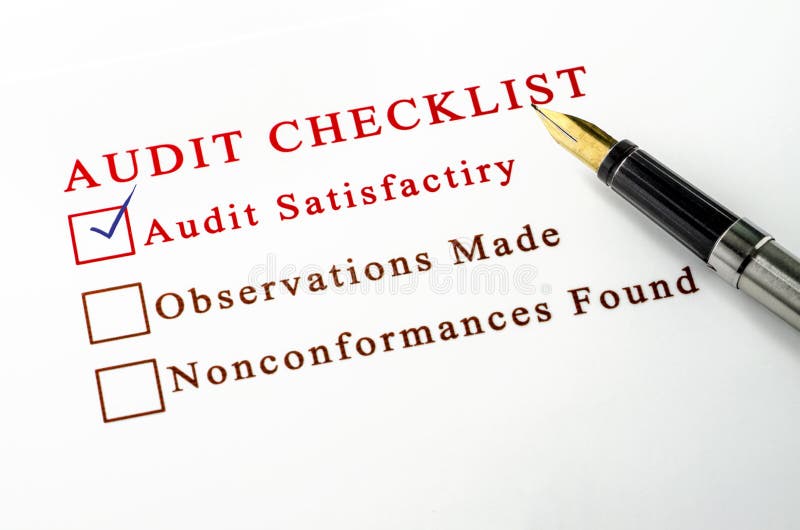Audit Checklist On Clipboard Stock Photo - Image of education ...