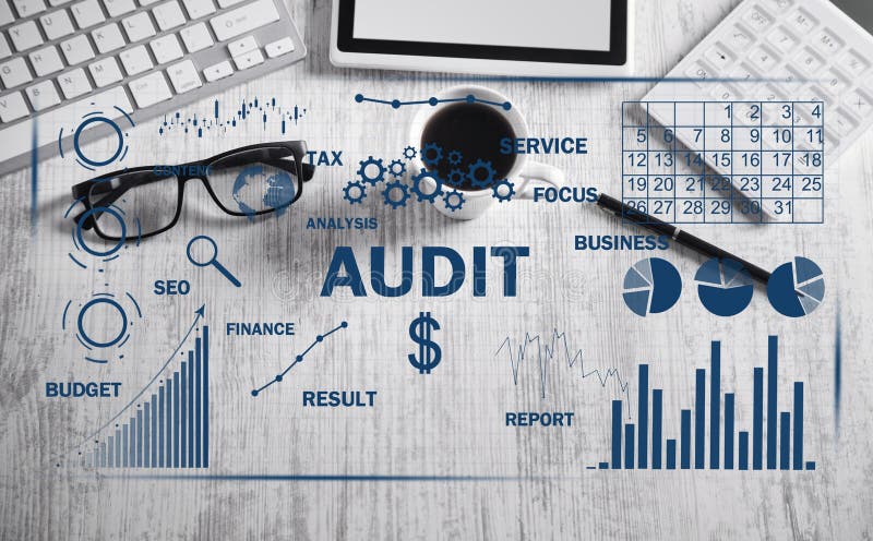 Audit Concept. Business. Finance Stock Illustration - Illustration of ...