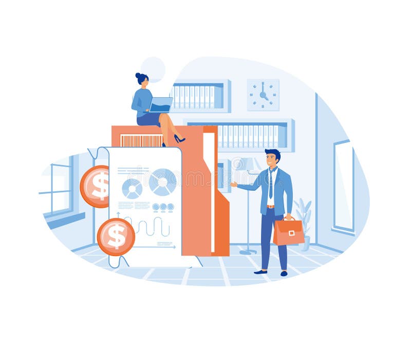 Audit Concept. Business Operation Research and Analysis Stock Vector ...