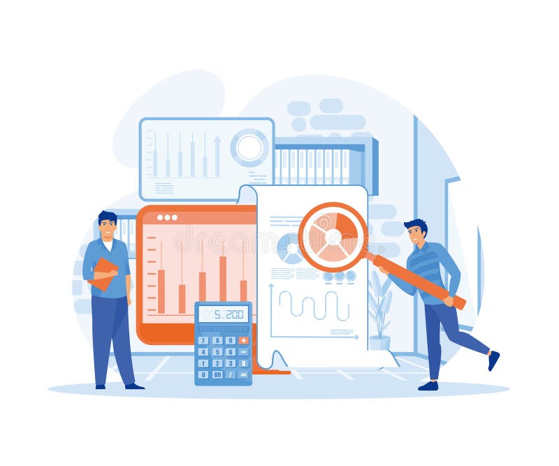 Audit Concept. Business Operation Research and Analysis Stock Vector ...