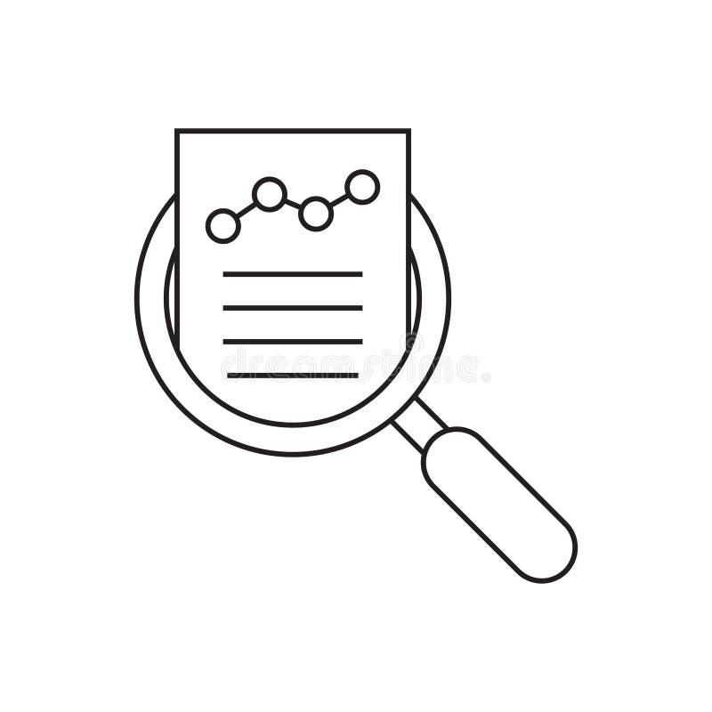 Audit and Data Analysis Icon. Financial Assessment Icon Stock Vector ...
