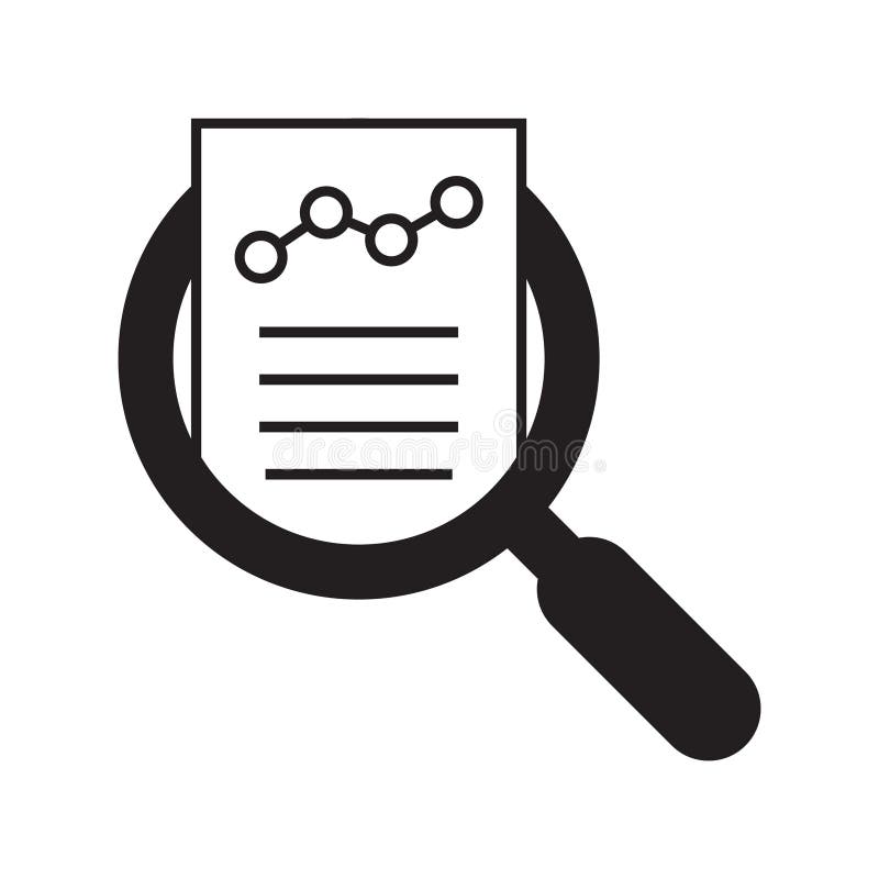 Audit and Data Analysis Icon. Financial Assessment Icon Stock Vector ...