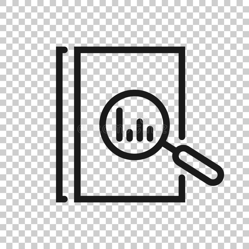 Audit Document Icon in Transparent Style. Result Report Vector ...