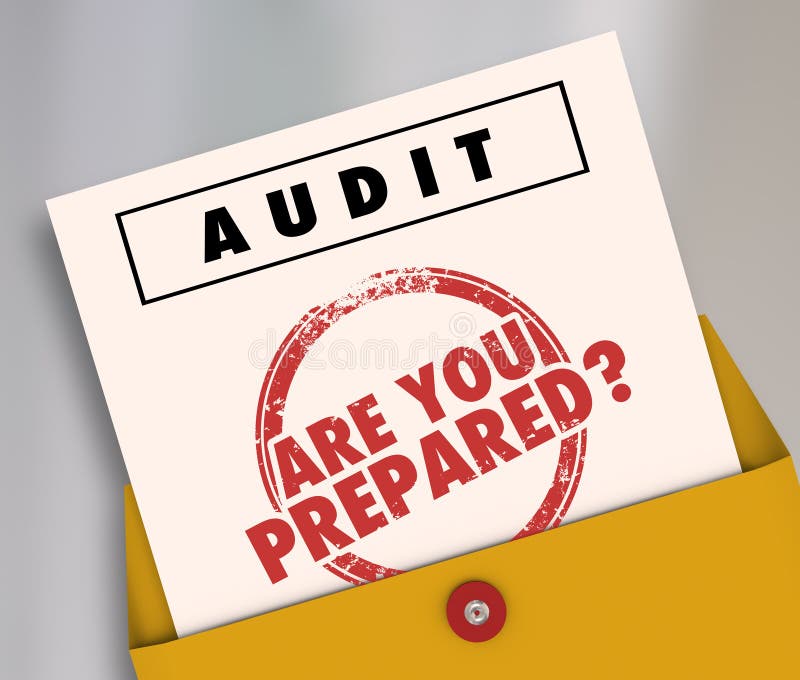 Audit Envelope are You Prepared Stock Illustration - Illustration of ...