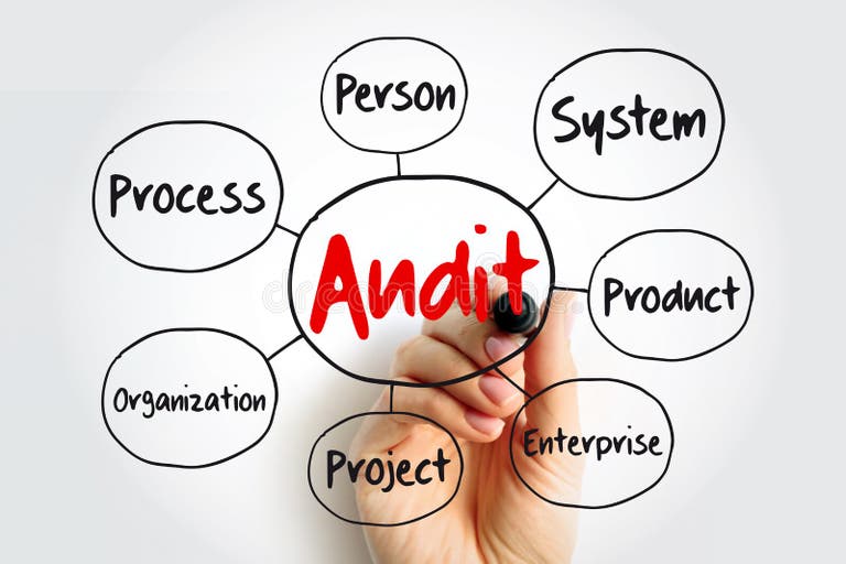 Audit Evaluation Area Mind Map Flowchart with Marker, Business Concept ...