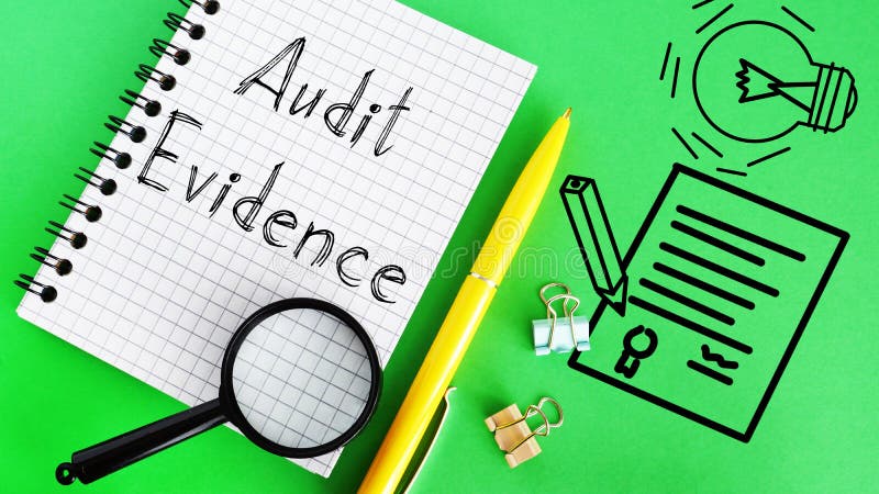 Audit Evidence is Shown Using the Text Stock Illustration ...