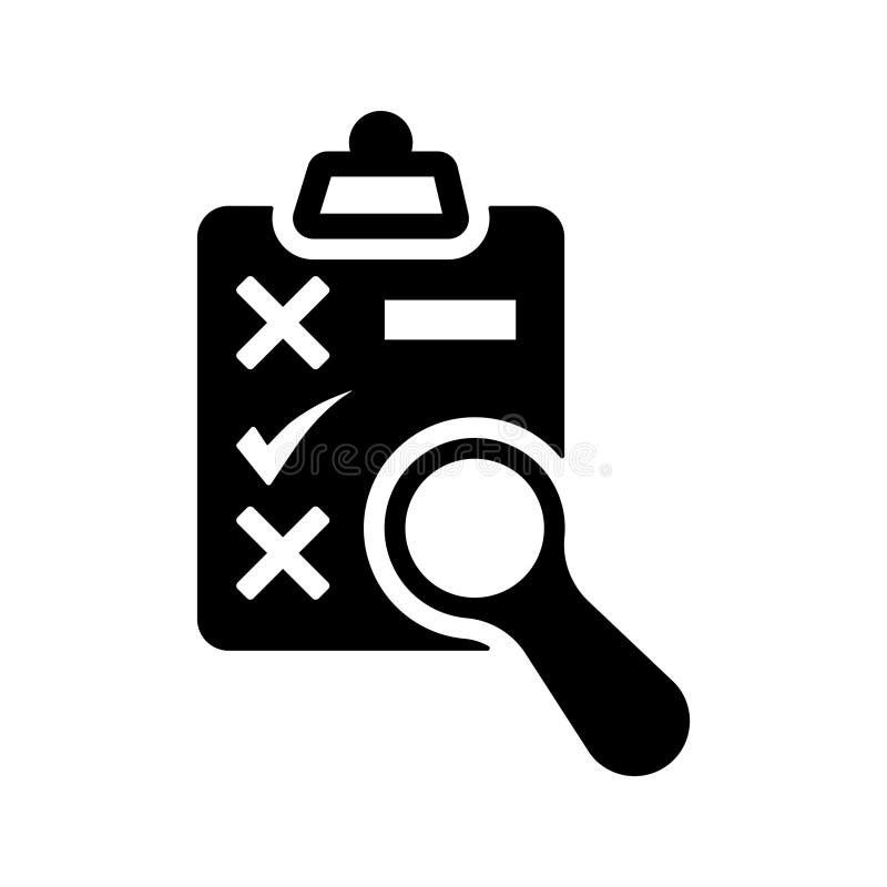 Audit, exam, report icon stock illustration. Illustration of vector ...