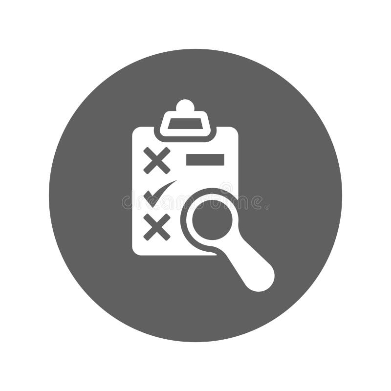 Audit, Exam, Report Icon. Outline Vector Stock Illustration ...