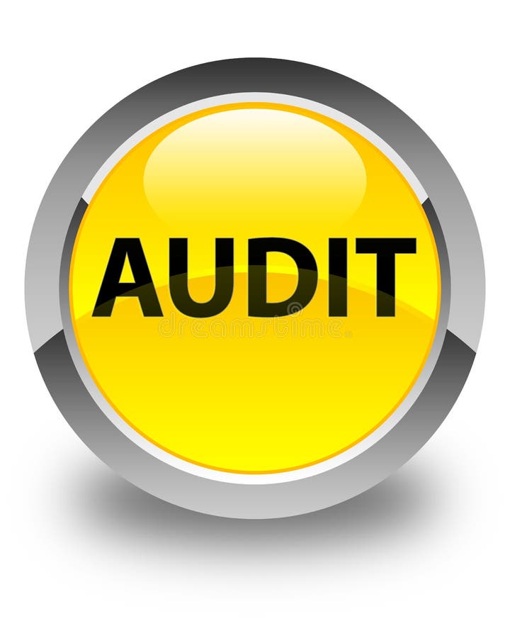 Audit Glossy Blue Round Button Stock Illustration - Illustration of ...