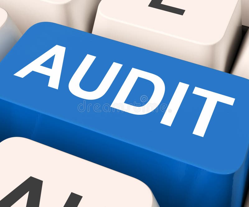 Audit Key Means Validation or Inspection Stock Image - Image of ...