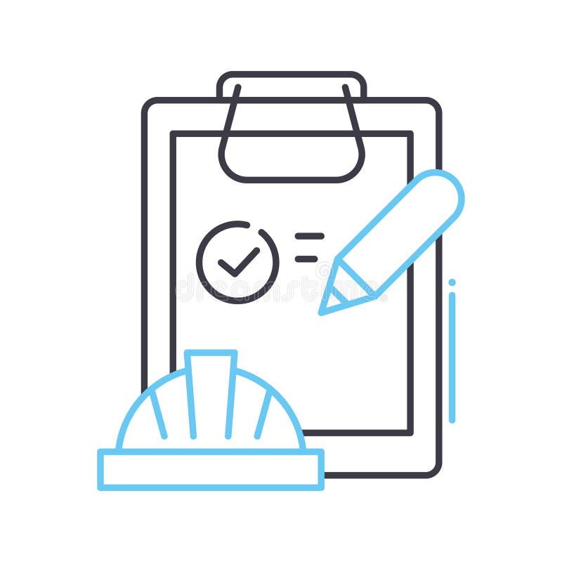 Audit Line Icon, Outline Symbol, Vector Illustration, Concept Sign ...