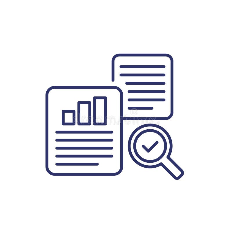 Audit Line Icons Collection. Checkup, Verification, Inspection ...