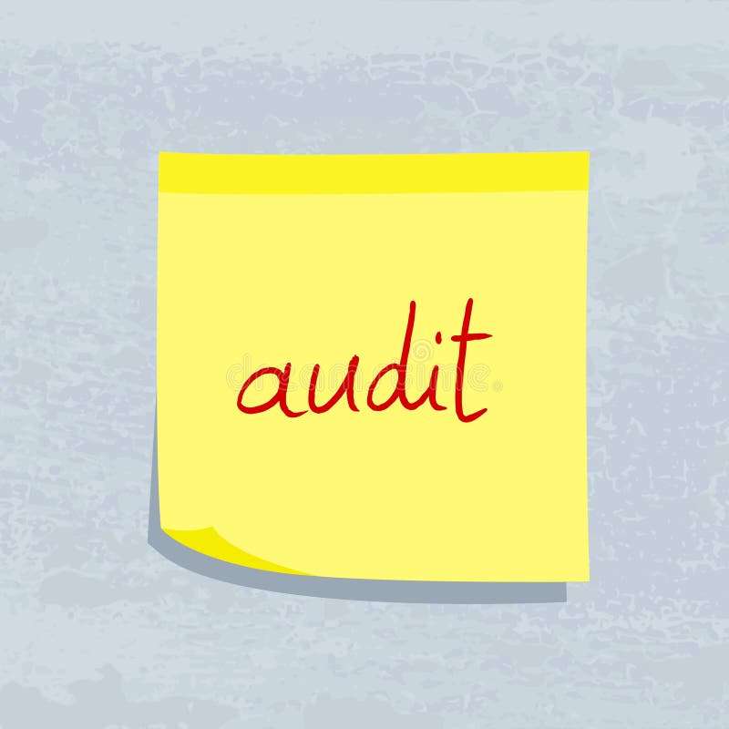Audit paper message stock vector. Illustration of audit - 256445813