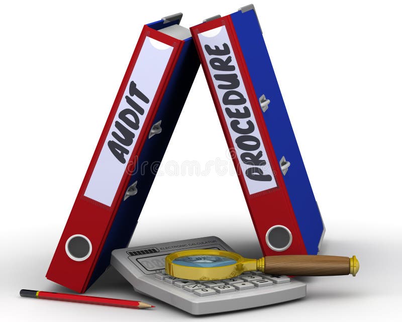 Audit procedure. Concept stock illustration. Illustration of audit ...