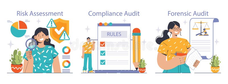 Risk Assessment Concept. Flat Vector Illustration. Stock Vector ...