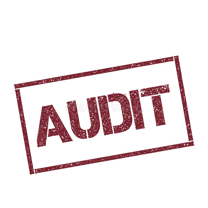 Audit Stamp Shows Financial Accounting Examinations Stock Illustration ...