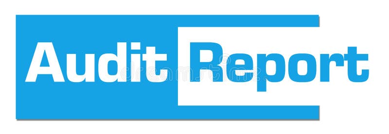 Audit Report Blue Abstract Bar Stock Illustration - Illustration of ...