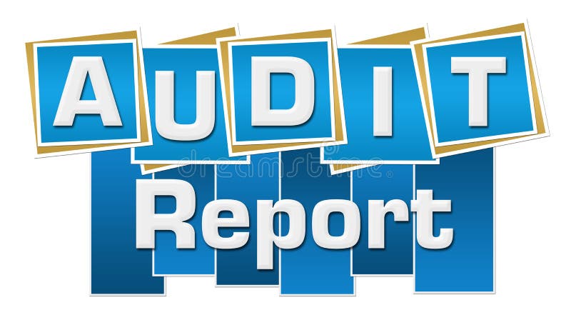 Audit Report Colorful Squares Stripes Stock Illustration - Illustration ...