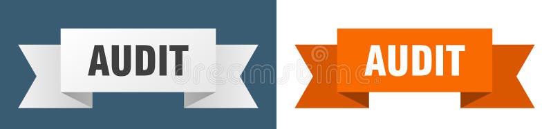 Audit Ribbon. Audit Isolated Paper Sign. Banner Stock Vector ...