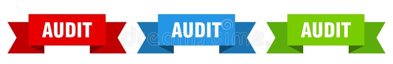 Audit Ribbon. Audit Isolated Paper Sign. Banner Stock Vector ...