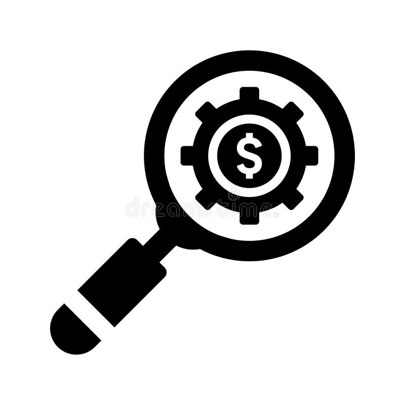Audit, Eye, Search, Report Icon. Black Vector Graphics Stock Vector ...