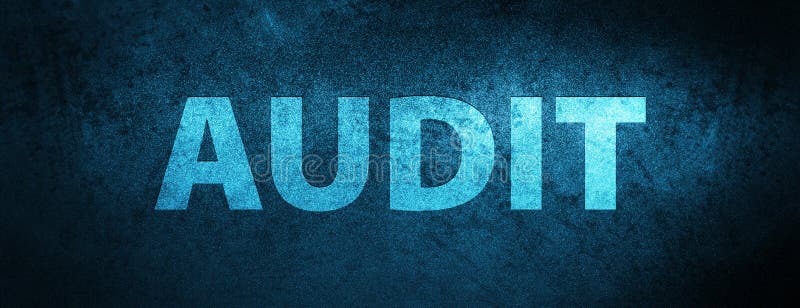 Audit Special Blue Banner Background Stock Illustration - Illustration ...