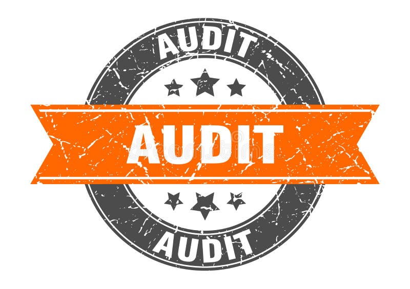 Audit stamp stock vector. Illustration of ribbon, vignette - 162723954