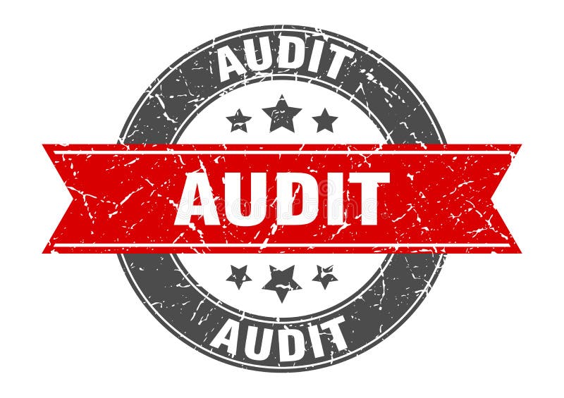 Audit stamp stock vector. Illustration of ribbon, peeler - 162725546