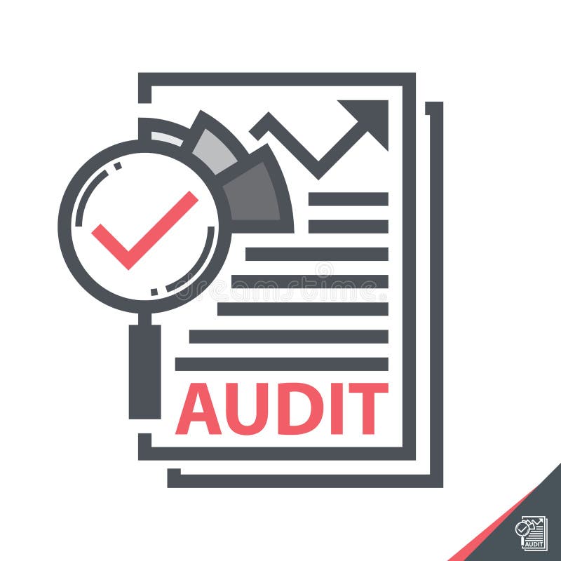Audit Symbol icon. stock vector. Illustration of isolated - 101282045