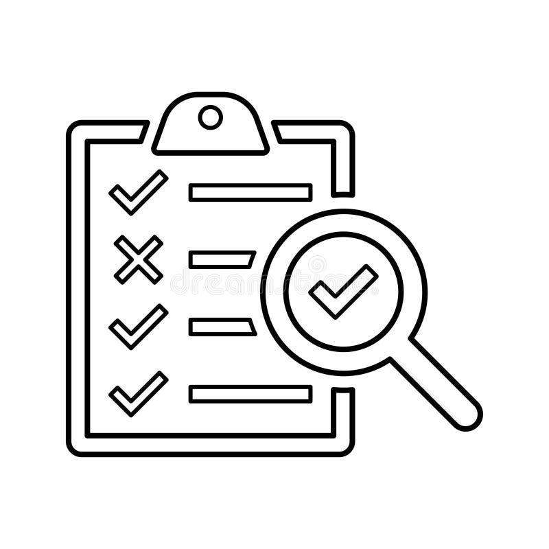 Audit, Test, Check, Report Icon. Simple Editable Vector Graphics Stock ...
