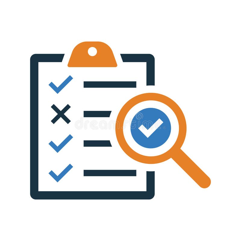 Audit, Test, Check, Report Icon. Simple Editable Vector Graphics Stock ...