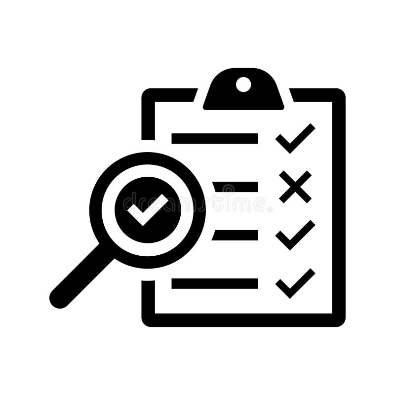 Audit, Test, Check, Report Icon. Simple Editable Vector Graphics Stock ...