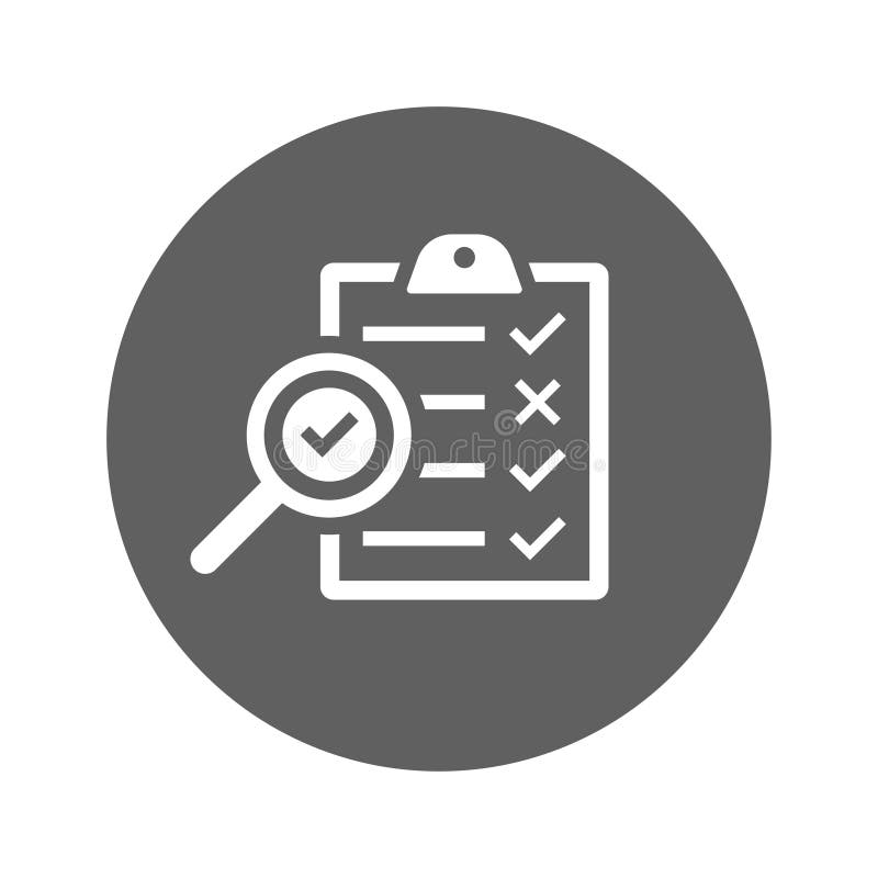 Audit, Test, Check, Report Icon. Simple Editable Vector Graphics Stock ...
