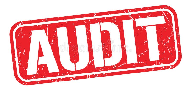 AUDIT Text Written on Red Stamp Sign Stock Illustration - Illustration ...