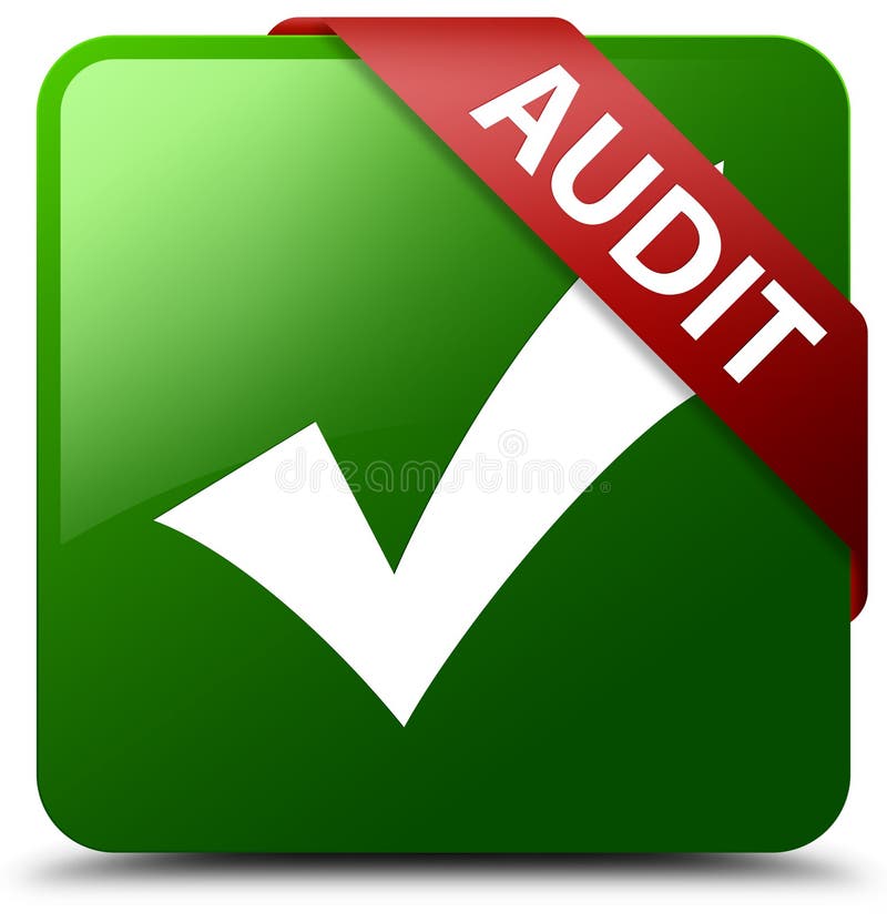 Audit Button Shows Auditor Validation Or Inspection Stock Illustration ...