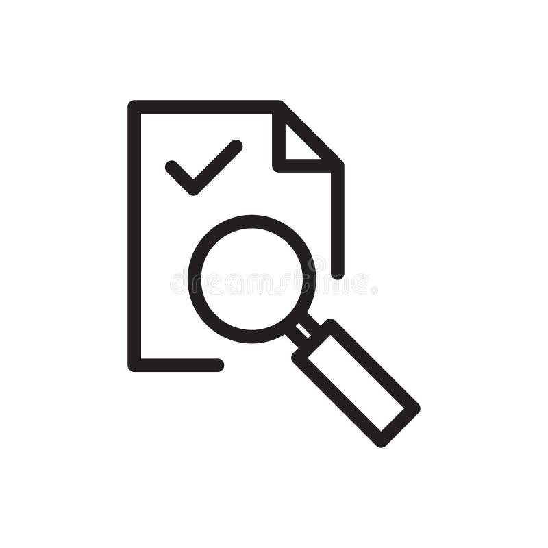 Audit Vector Icon Logo Design Stock Vector - Illustration of business ...