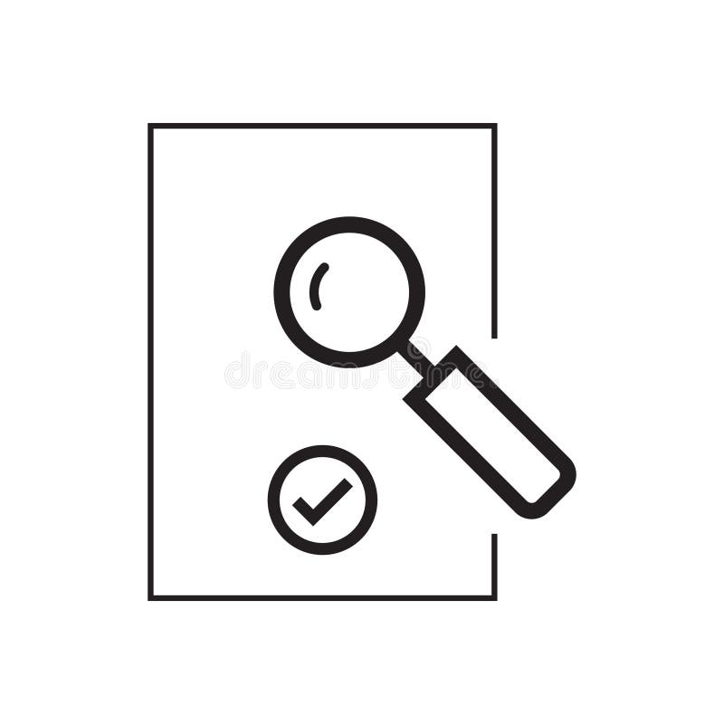Audit Vector Icon Logo Design Stock Vector - Illustration of inspection ...