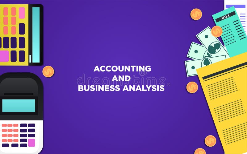 Audit Vector Poster with Copy Space in Flat Style Stock Vector ...