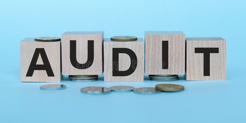 AUDIT Word Written on Wooden Blocks Stock Image - Image of accountant ...