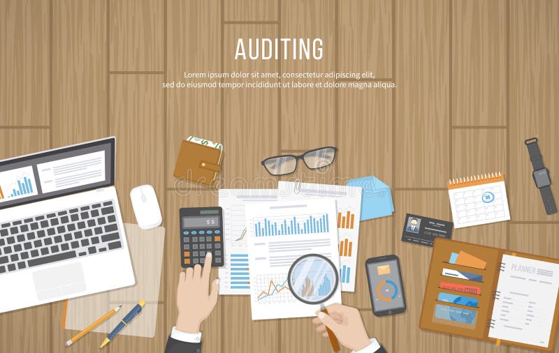 Auditing Concepts. Tax Process. Data Analysis Result. Vector Stock Illustration. Stock Vector ...