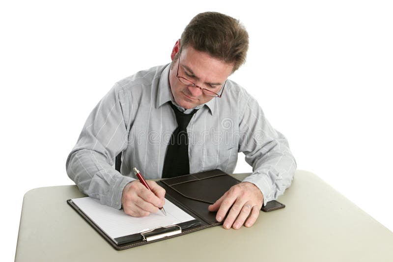 Auditor - Taking Notes stock photo. Image of folder, audit - 741738